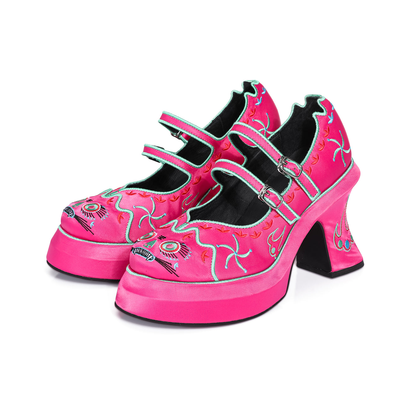 Tiger Head Platform Heels – HuDieGongZhu